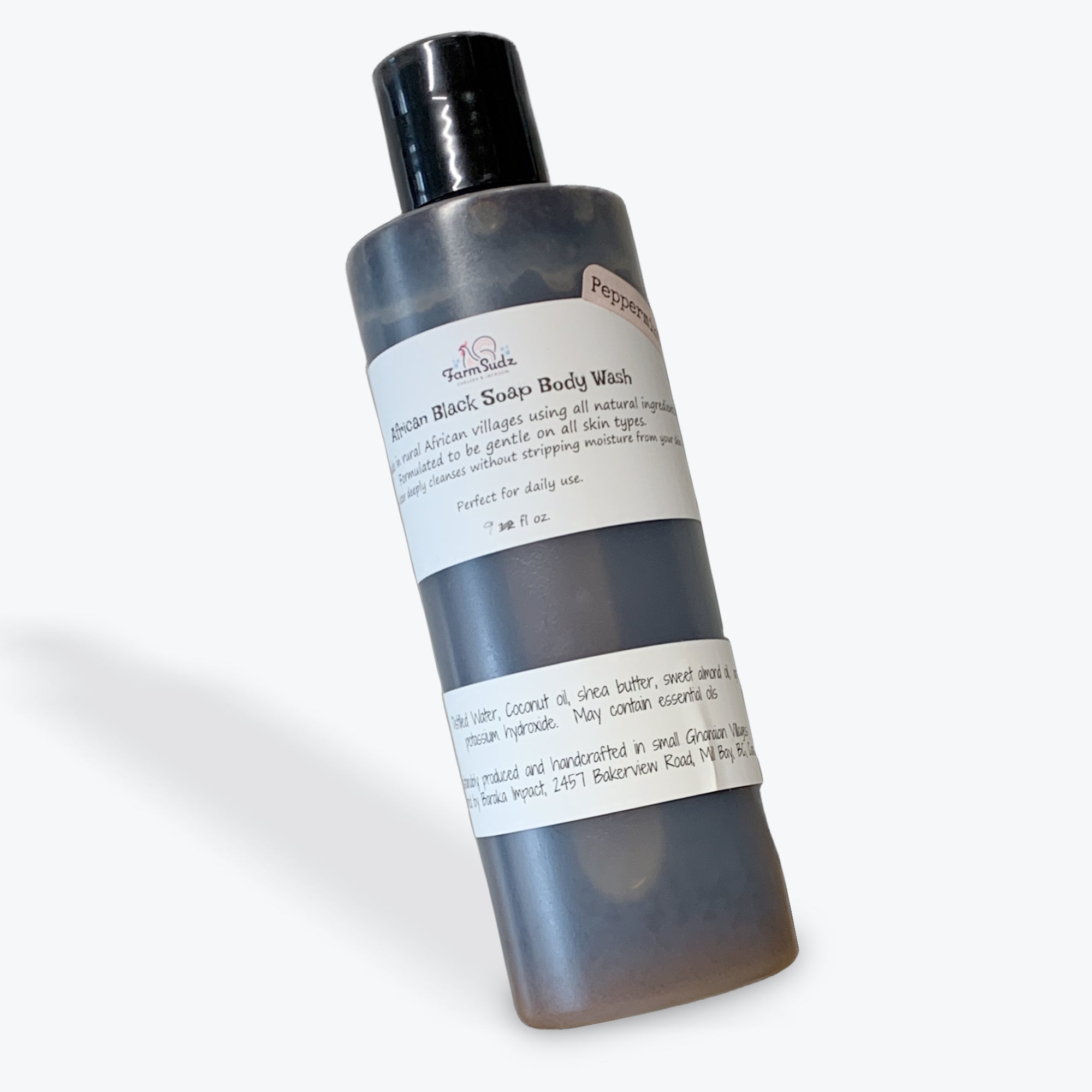 African Black Liquid Soap - 8 fl oz | FarmSudz, LLC